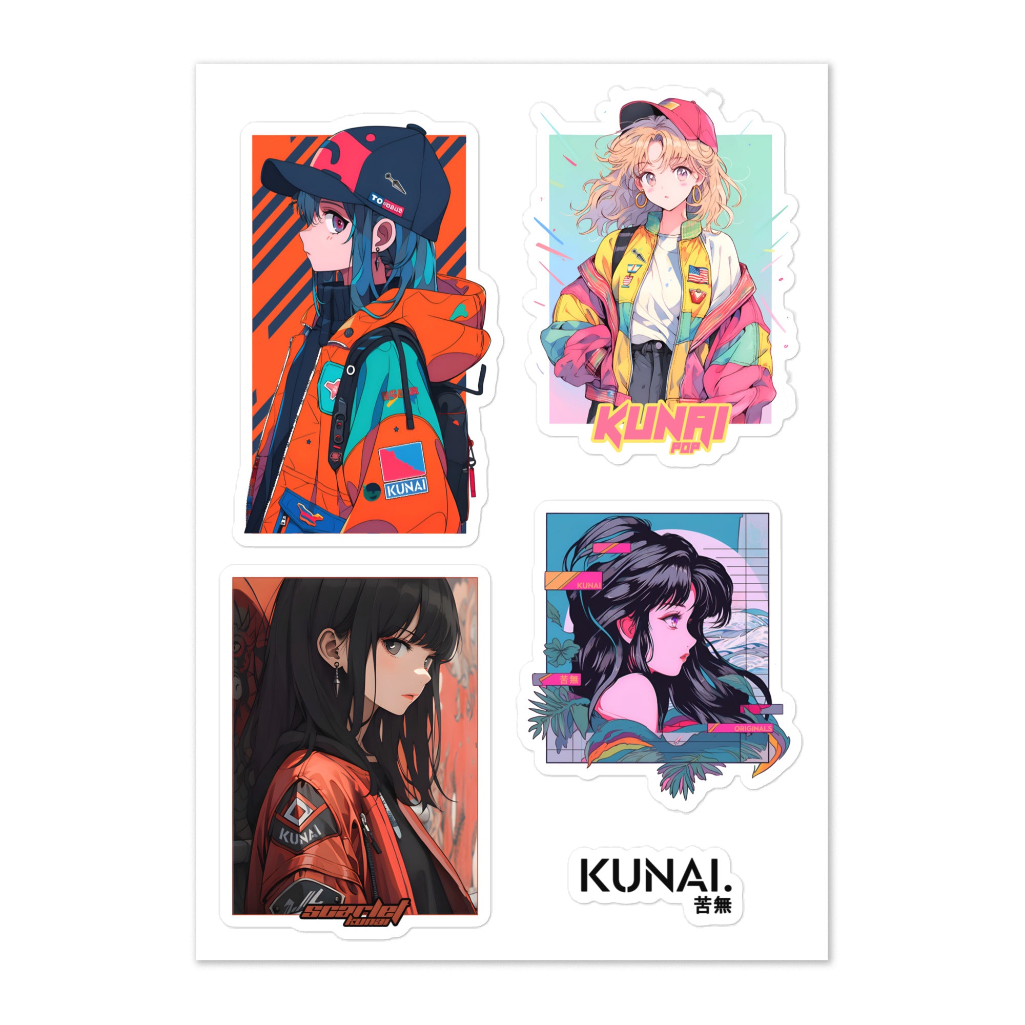 Anime Stickers | KunaiWear Original Anime Manga Artwork Accessories
